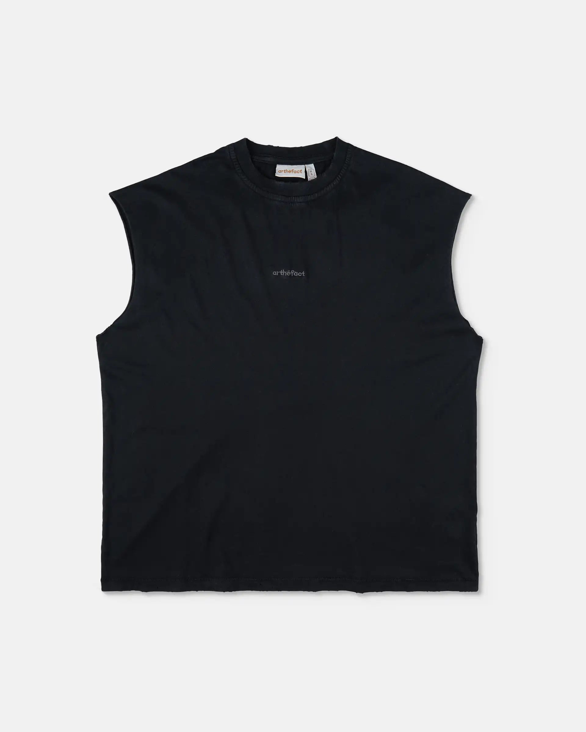 SORAKE Graphique Muscle Tee - BATUR - AGED BLACK [PIGMENT DYED ...